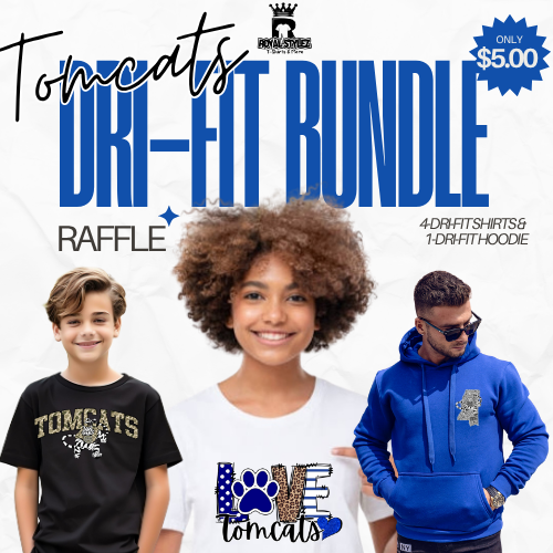 Stone Tomcats Dri-Fit Hoodie Bundle Raffle Ticket – Royal Stylez T ...
